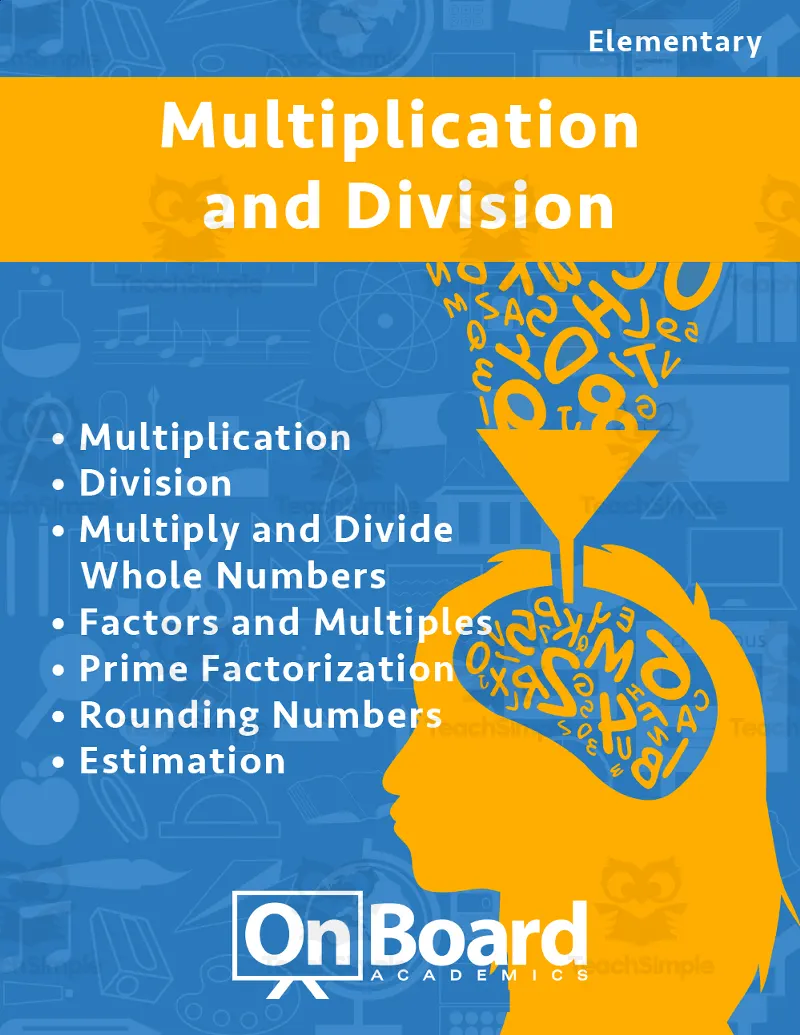 Multiplication and Division | Academic Workbook by Teach Simple