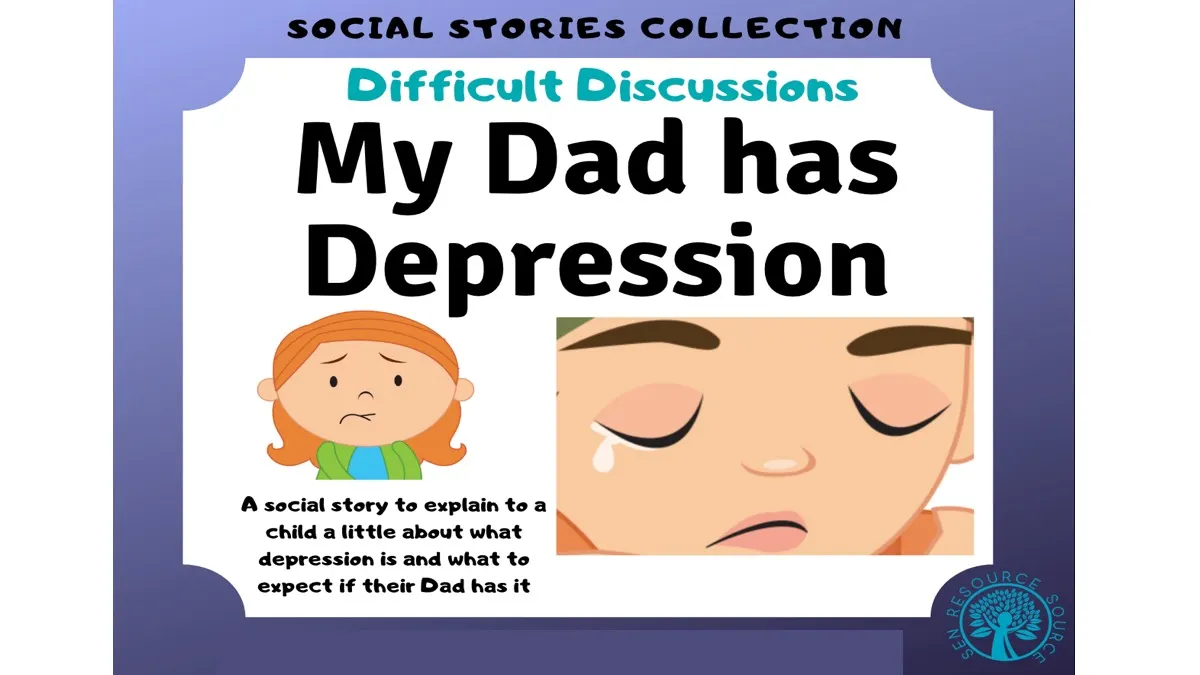 My Dad has Depression Social Story by Teach Simple