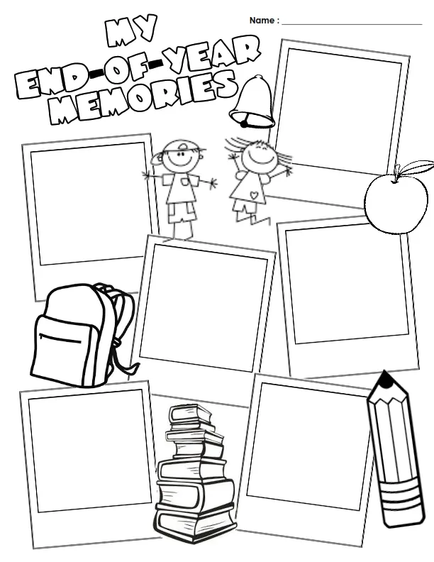 My End of Year Memories! by Teach Simple
