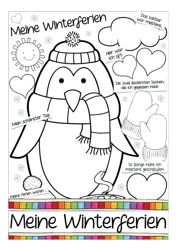 My Winter Worksheet (German) by Teach Simple