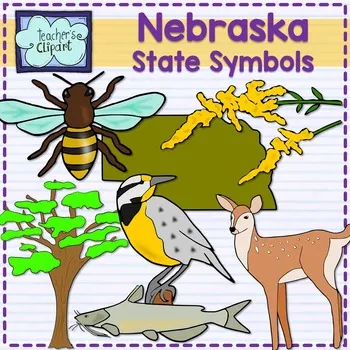 Nebraska State Symbols Clip Art by Teach Simple