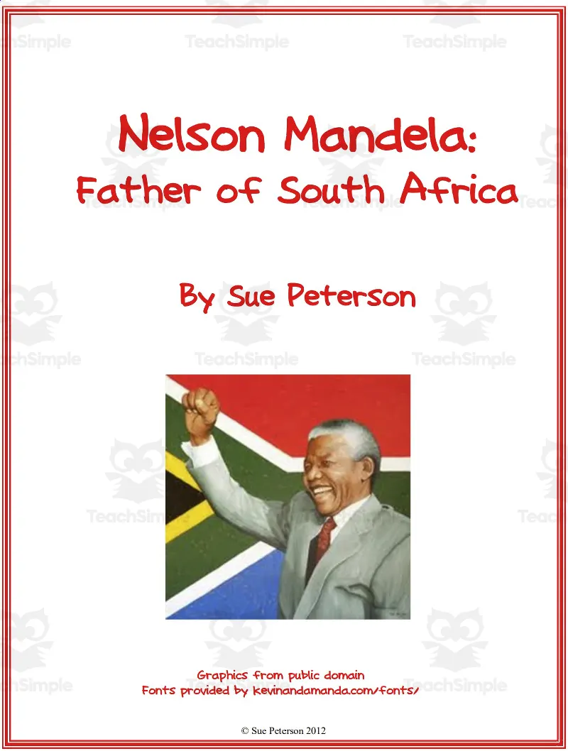 Nelson Mandela: Father of South Africa by Teach Simple