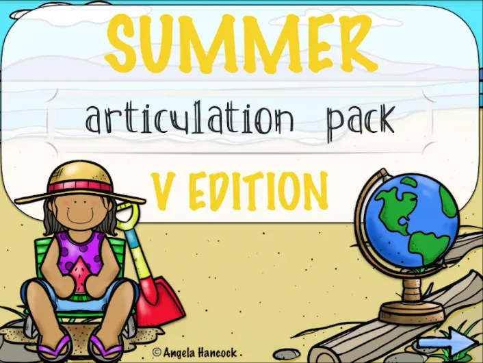 NO PRINT Summer Articulation V Edition by Teach Simple