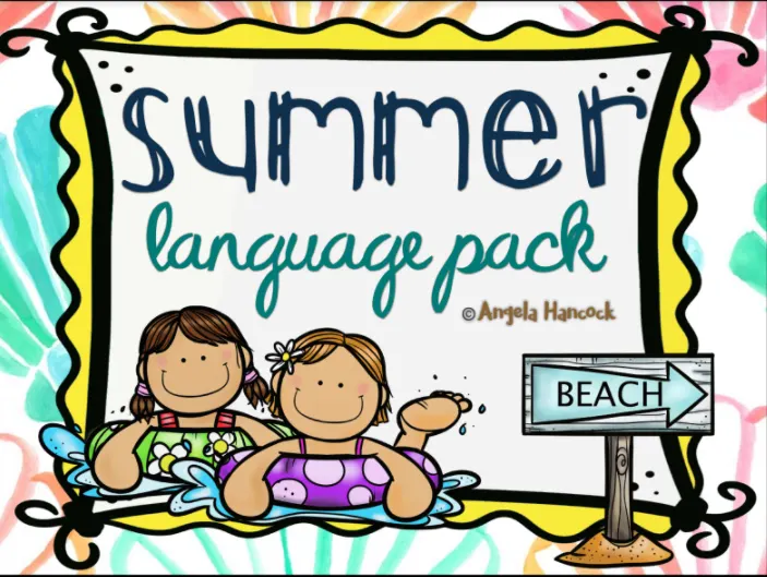 NO PRINT Summer Language Pack for Distance Learning by Teach Simple