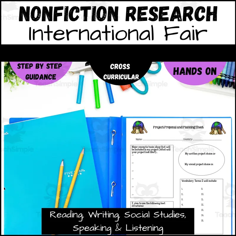Nonfiction Research - International Fair by Teach Simple