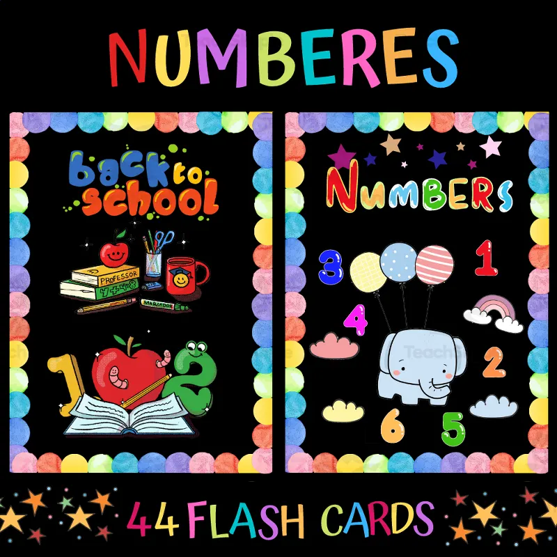 Number Flash Cards 1-20 by Teach Simple