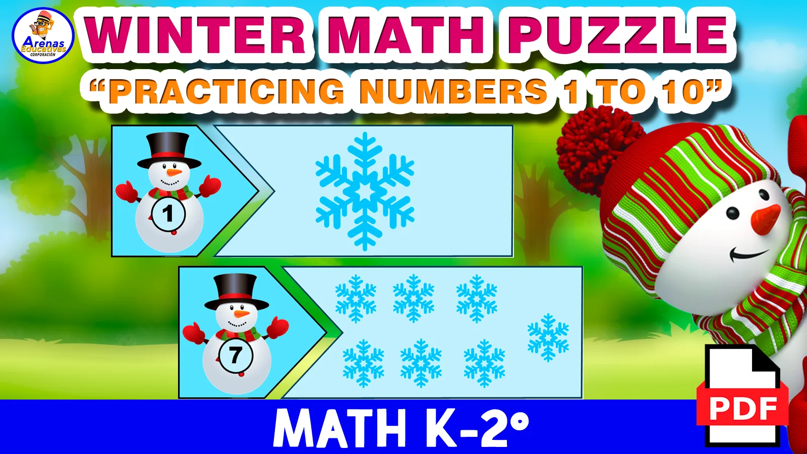 NUMBER PUZZLE 1 TO 10 - Join the pieces by Teach Simple