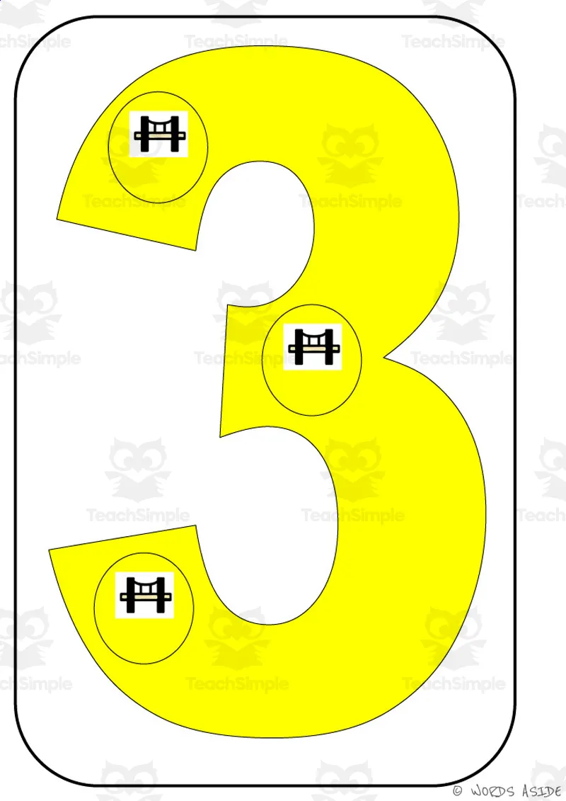 Number Symbol Representation Cards Set F9 by Teach Simple