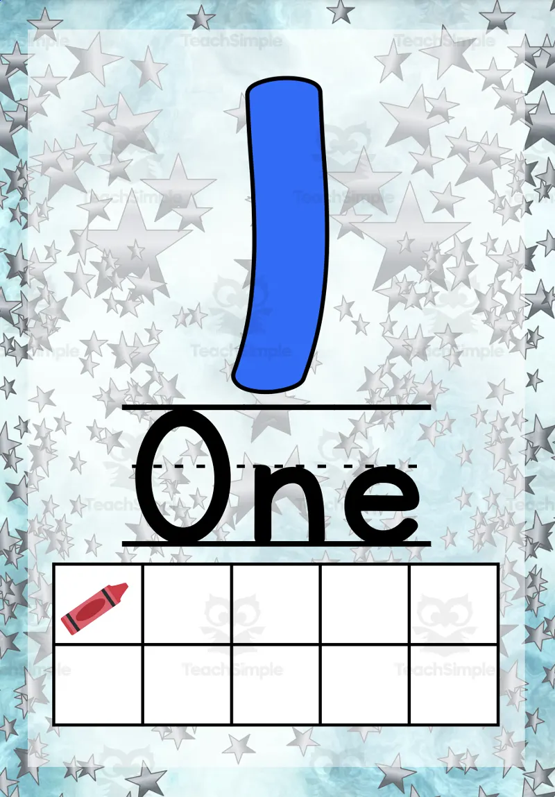 Numbers 1-20 Posters by Teach Simple