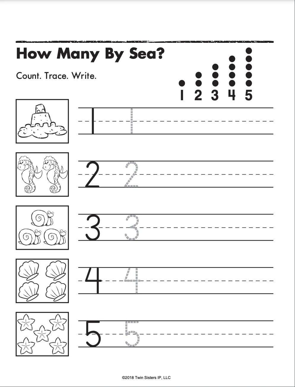 Numbers and Sets Printable Workbook by Teach Simple