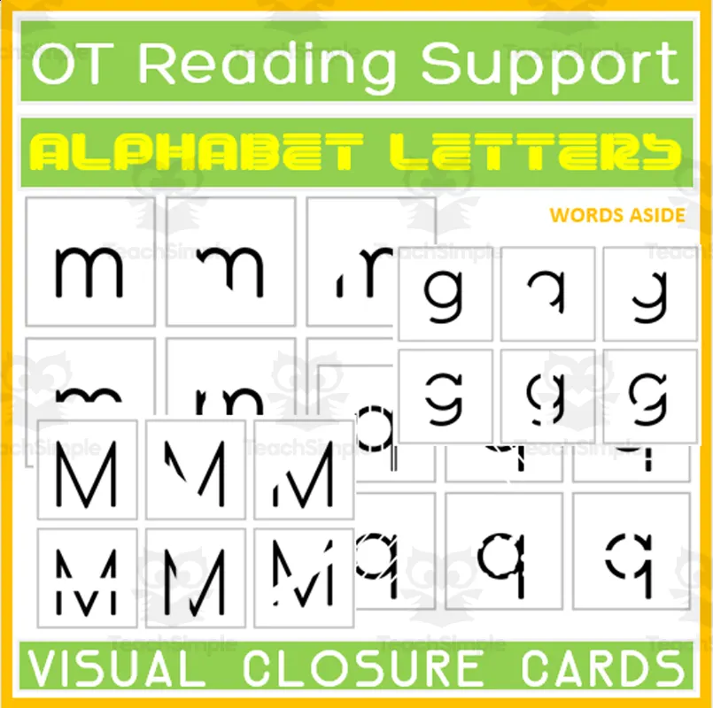 Occupational Therapy Reading Writing Support Cards 3 by Teach Simple