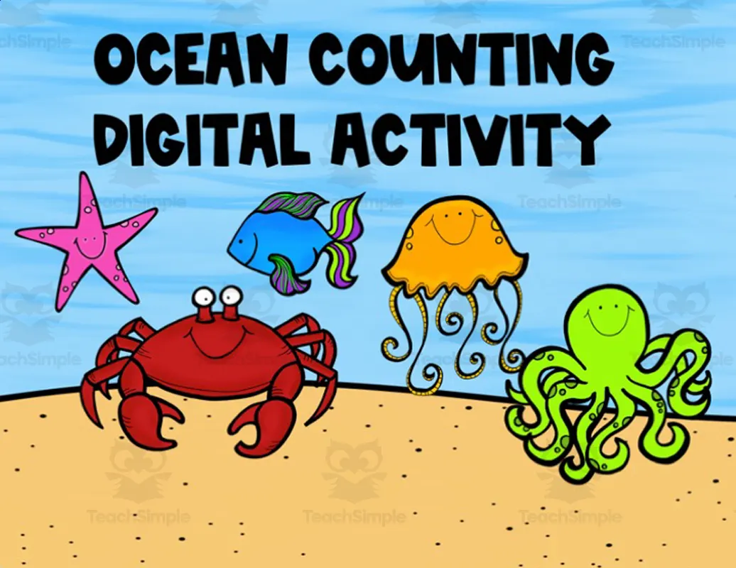 Ocean Counting Digital Activity by Teach Simple