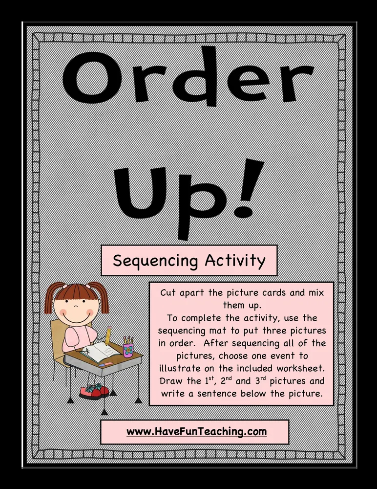 Order Up Sequencing Activity by Teach Simple