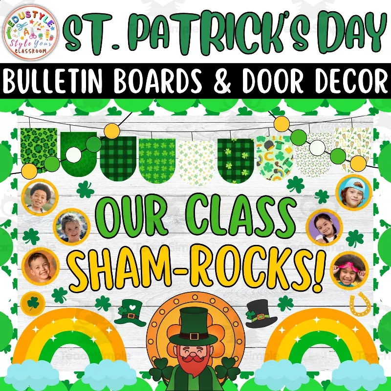 Our class SHAM-ROCKS!: St. Patrick's Day Bulletin Boards & Door Decor ...