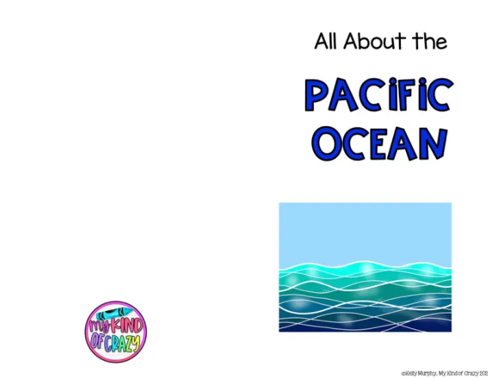 Pacific Ocean Adapted Book, Printable, Color and BW, Special Ed by ...