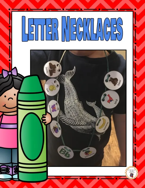 Paper Letter Necklaces by Teach Simple