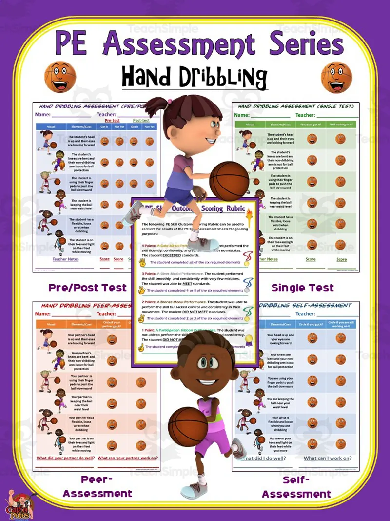 PE Assessment Series: Hand Dribbling by Teach Simple