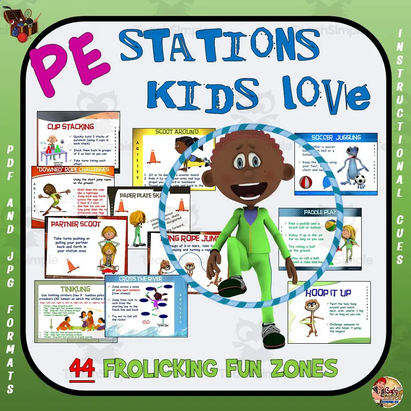 PE Stations Kids Love by Teach Simple