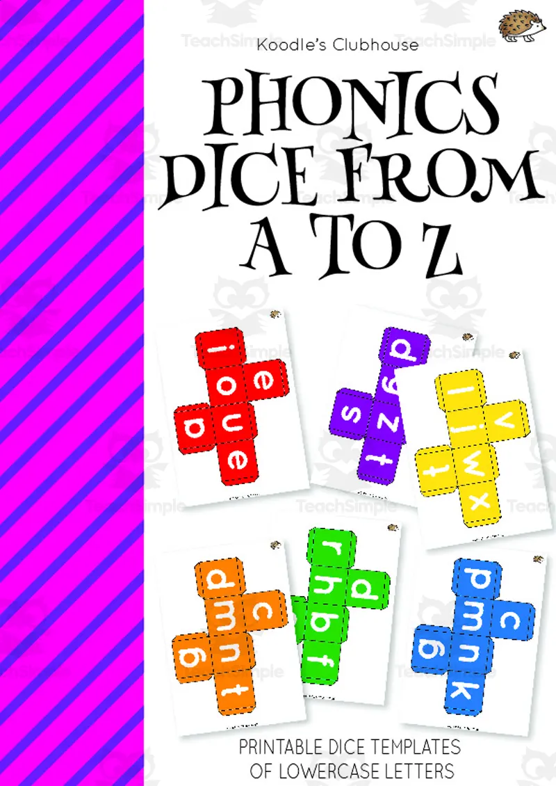 Phonics Dice From A to Z by Teach Simple