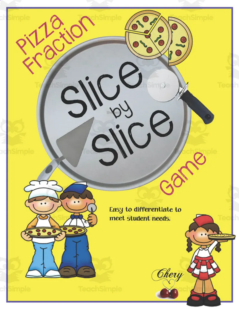 Pizza Fraction Slice by Slice Game by Teach Simple