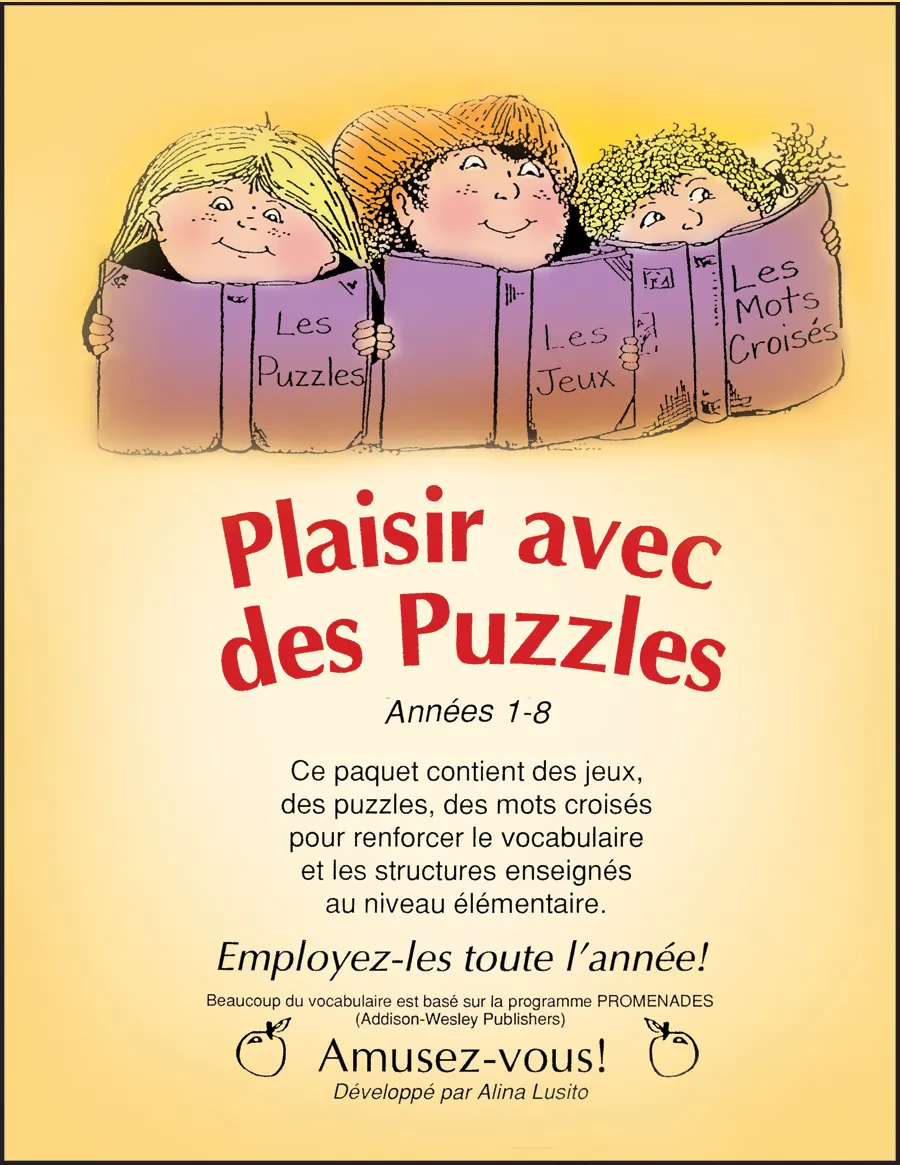 PLAISIR AVEC DES PUZZLES Gr. 1-8 by Teach Simple