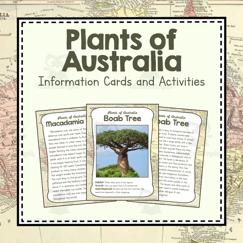 Plants of Australia | Australia Unit Study | Geography Bundle by Teach ...