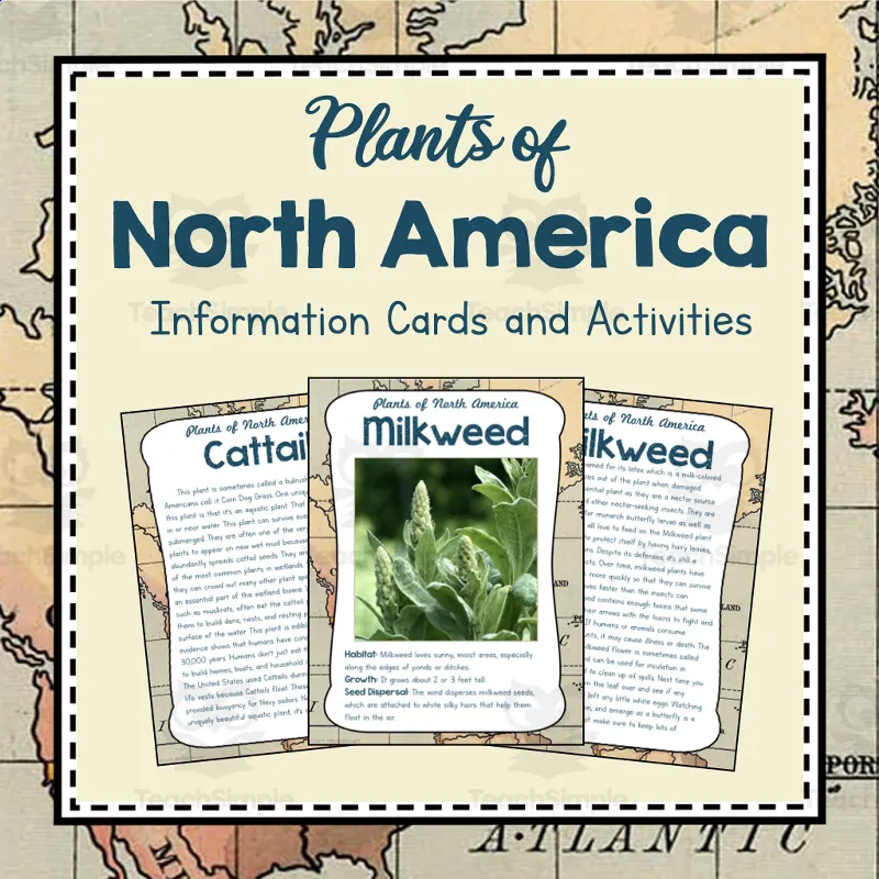 Plants of North America | North America Unit | Geography Bundle by ...