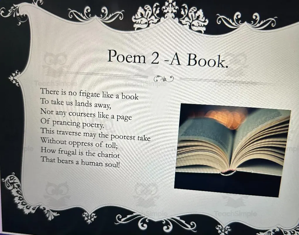 Poems of Emily Dickinson by Teach Simple