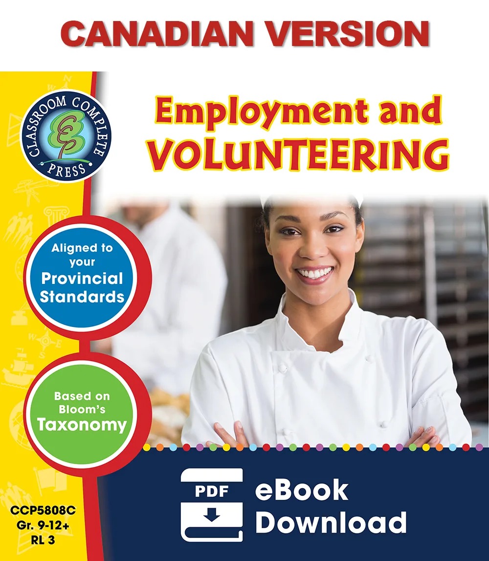 Practical Life Skills - Employment & Volunteering Gr. 9-12+ - Canadian ...