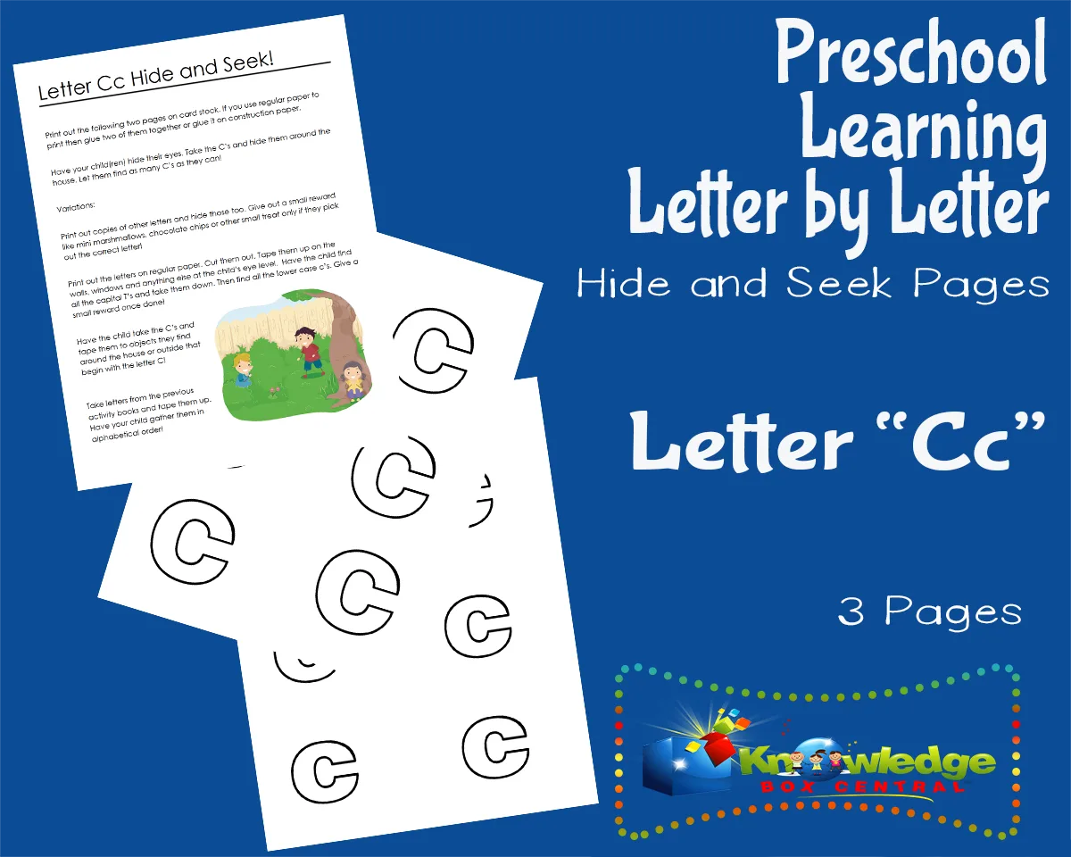 Preschool Letter by Letter: Letter C - Hide and Seek by Teach Simple