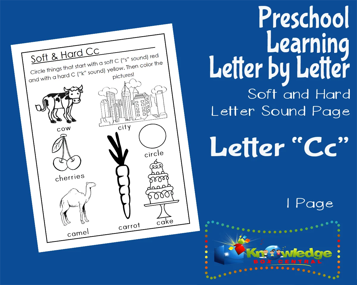 Preschool Letter by Letter: Letter C - Soft and Hard Sounds by Teach Simple