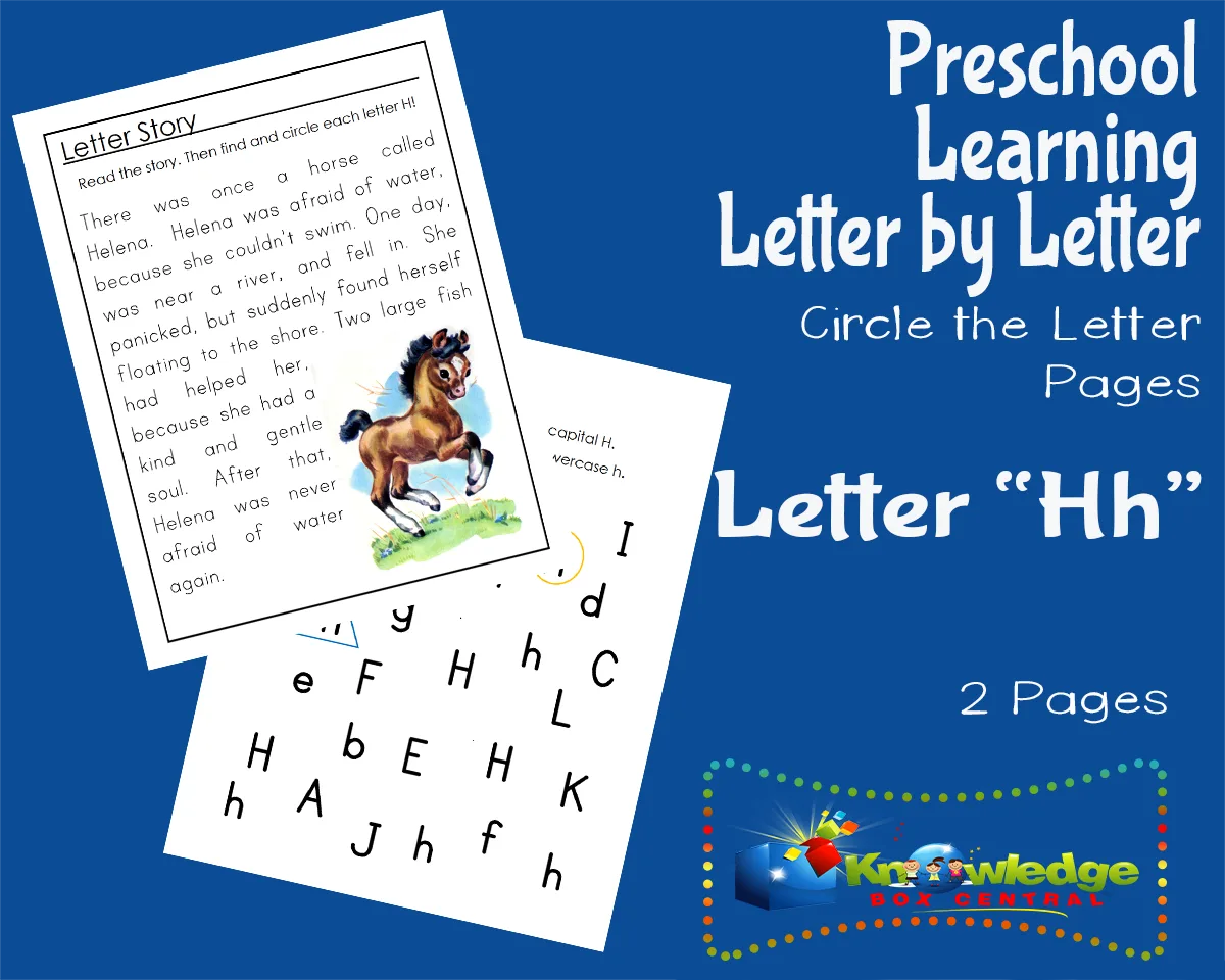 Preschool Letter by Letter: Letter H - Circle the Letter by Teach Simple