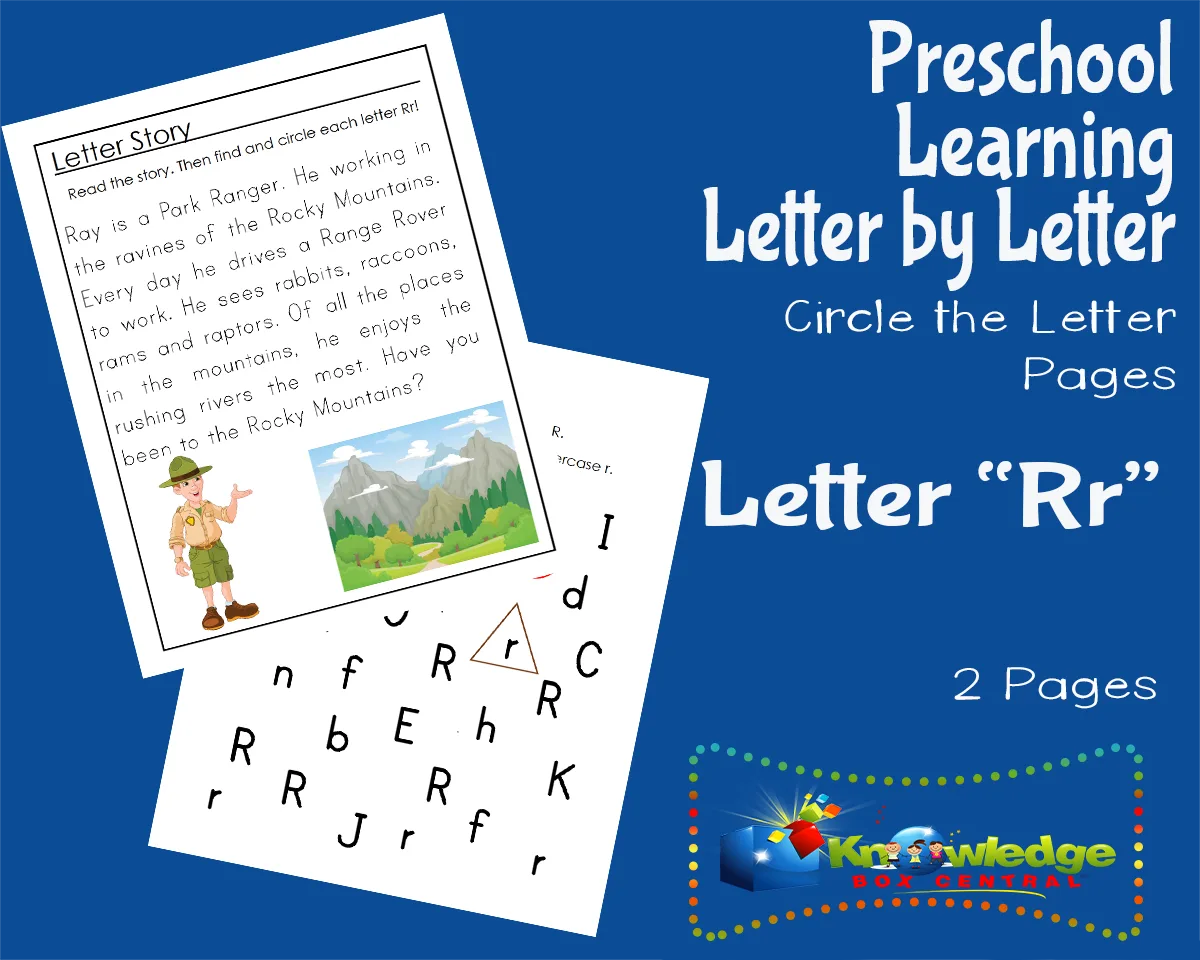 Preschool Letter by Letter: Letter R - Circle the Letter by Teach Simple