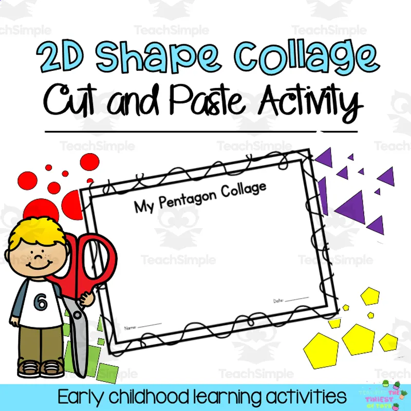 Preschool Shape Activities -Process Art Ideas Cut and Glue Collage by ...
