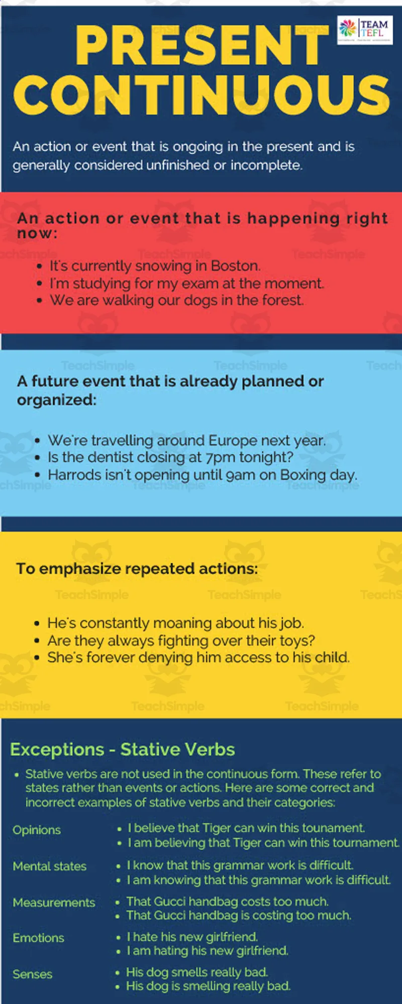 Present Continuous | Beginner Lesson Plan by Teach Simple