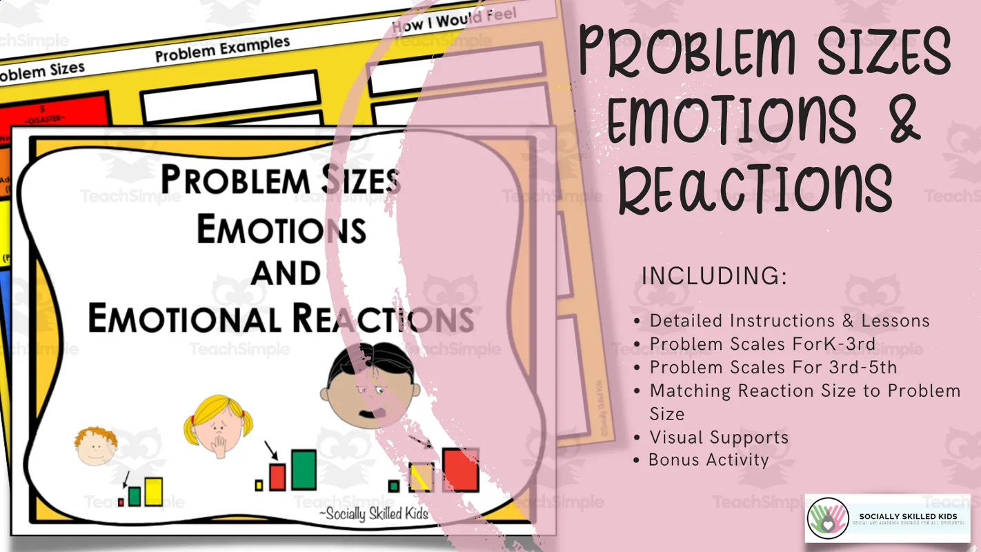 PROBLEM SIZES, EMOTIONS and REACTIONS Differentiated Activities For K ...