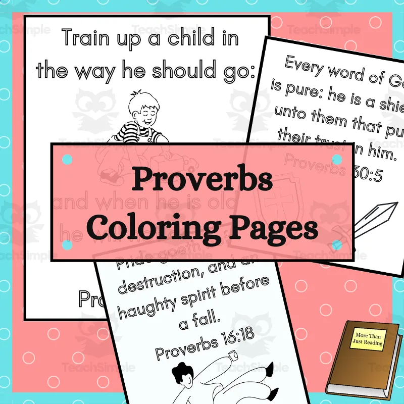 Proverbs Coloring Pages by Teach Simple