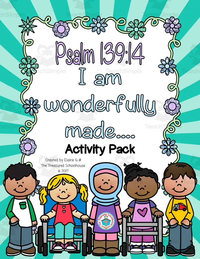 Psalm 139:14 Activity Pack by Teach Simple