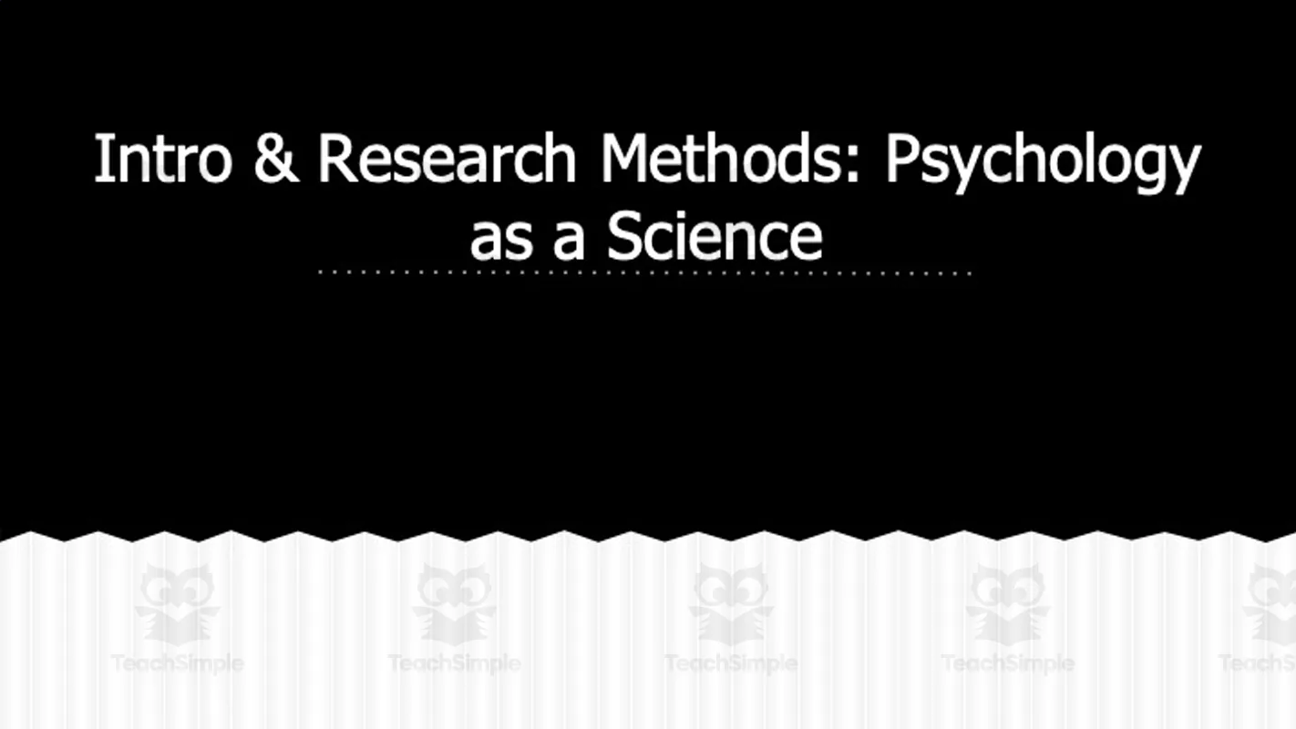 Psychological Science Lecture Bundle by Teach Simple