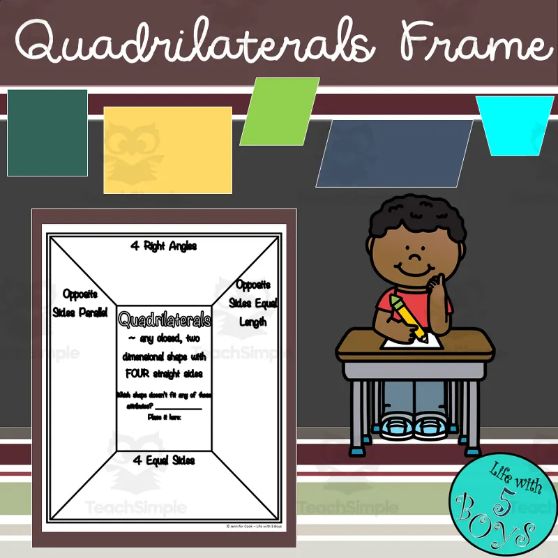 Quadrilaterals Activity by Teach Simple