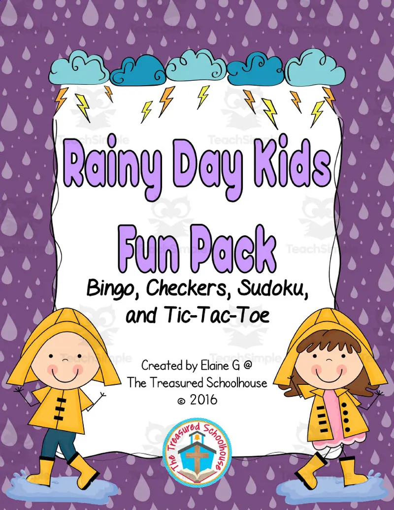 Rainy Day Kids Fun Pack by Teach Simple