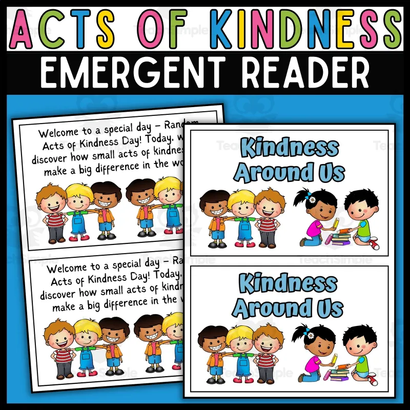 Random Acts of Kindness Mini-book for Emergent Readers. by Teach Simple