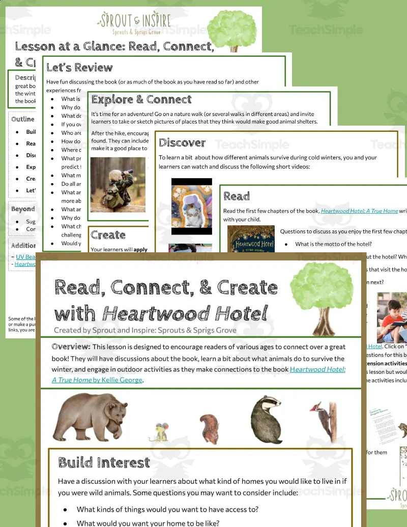 Read, Connect, & Create with Heartwood Hotel by Teach Simple