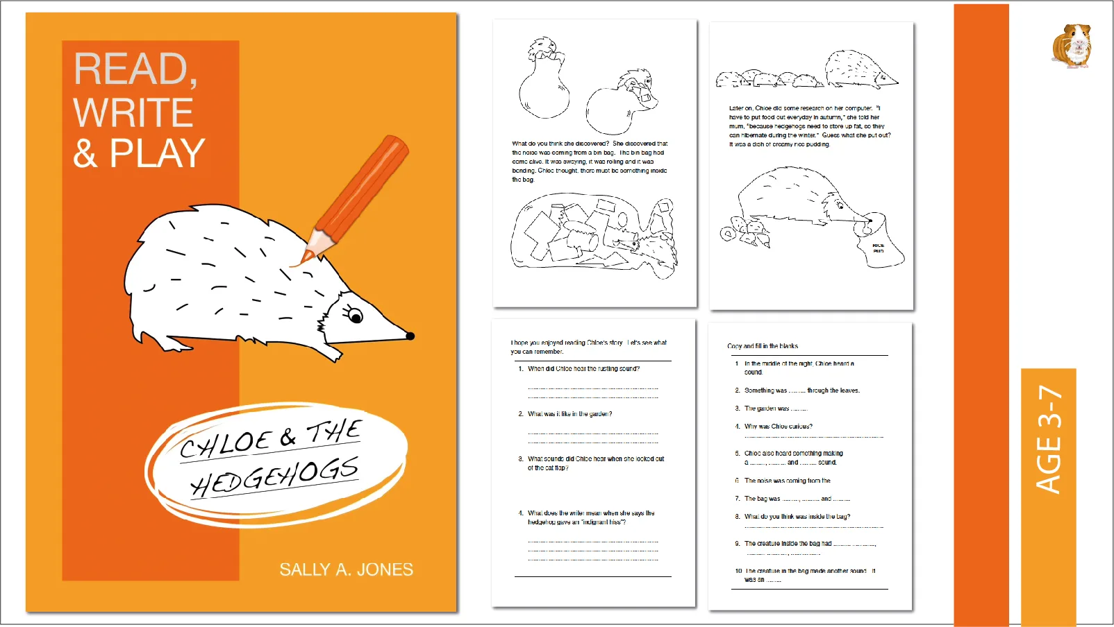 Read, Write And Play: Chloe And The Hedgehogs (3-7 years) by Teach Simple