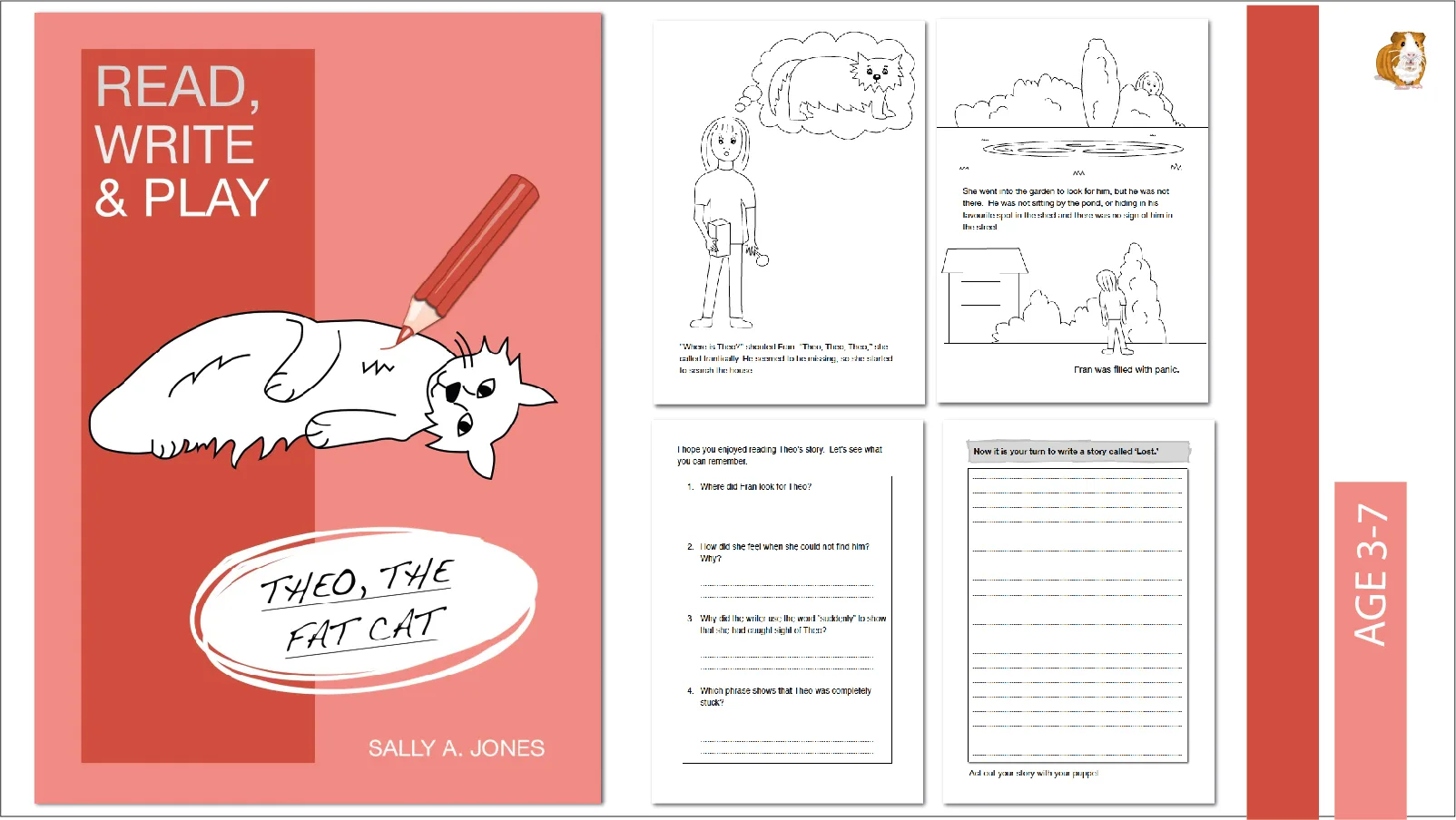 Read, Write And Play: Theo The Fat Cat (3-7 years) by Teach Simple