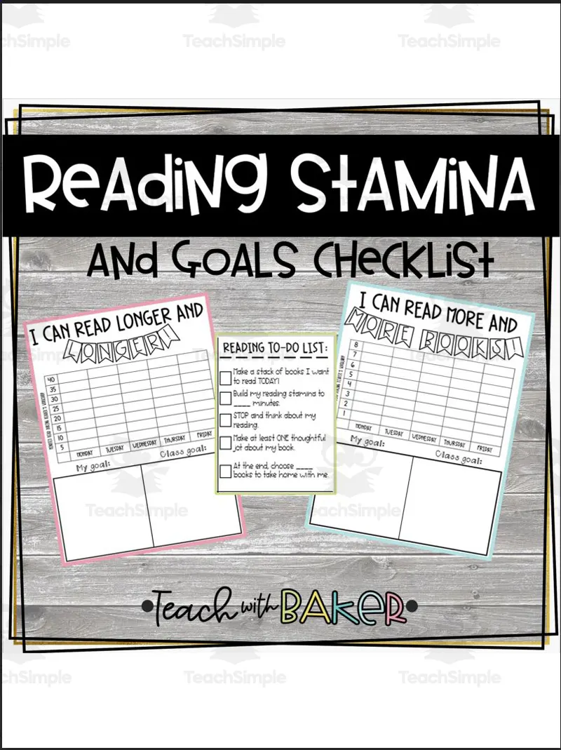 Reading Stamina by Teach Simple