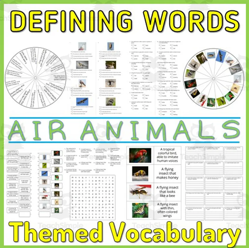 Reading Writing Games | Word Definitions 1 by Teach Simple