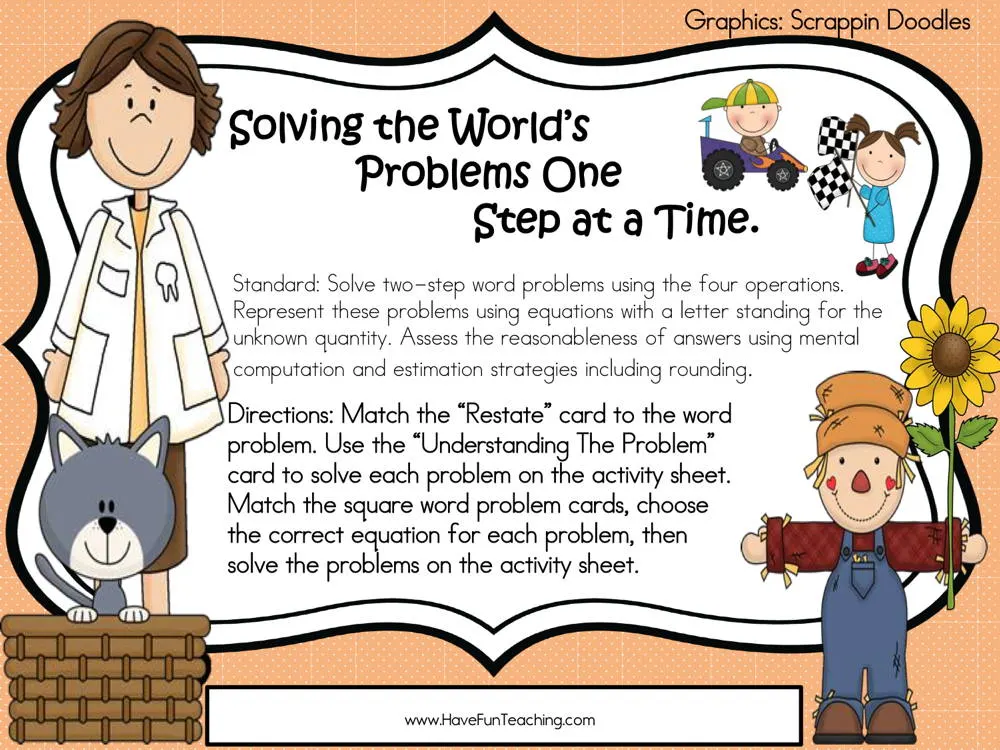 Real World Word Problems Activity By Teach Simple 1675