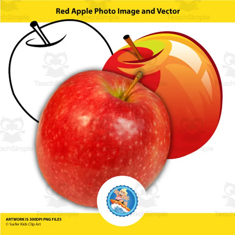 Red Apple Photo Image and Vector by Teach Simple