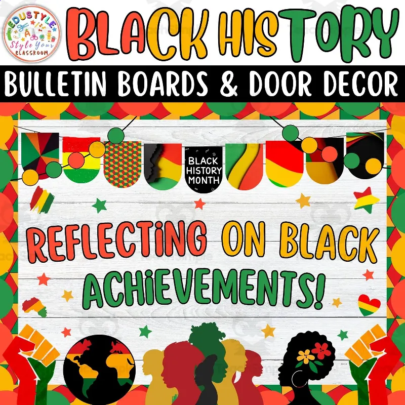 Reflecting on Black Achievements: Black history Month Bulletin Boards ...